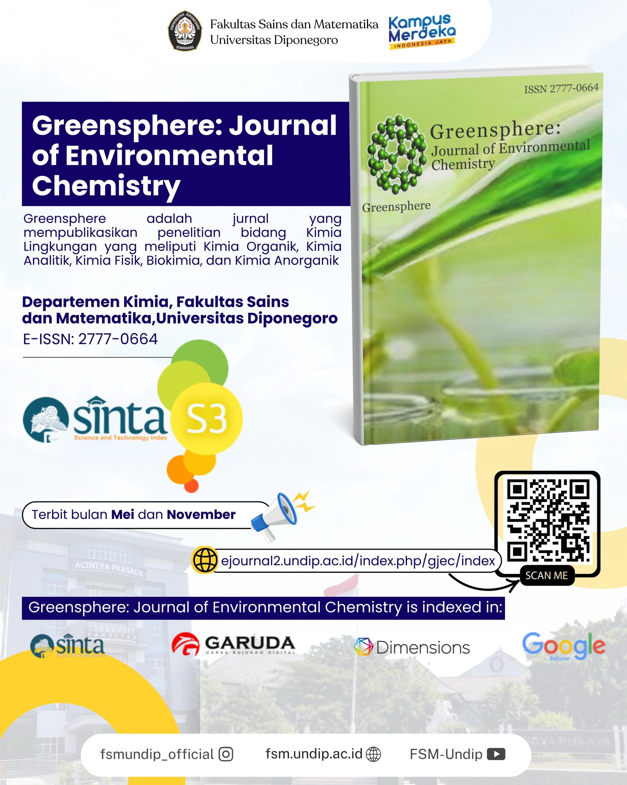Greensphere: Journal of Environmental Chemistry - Kimia UNDIP