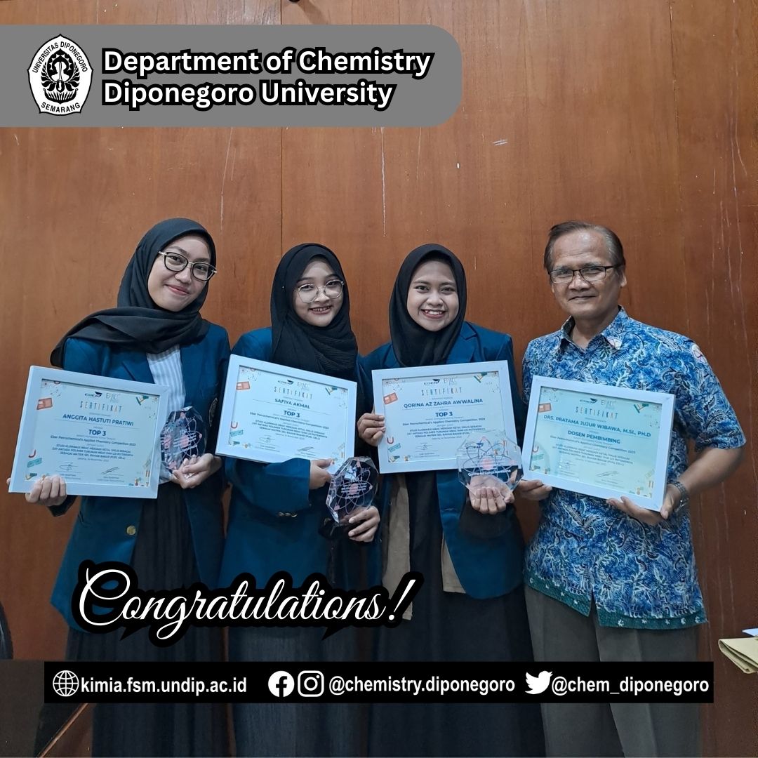 "Studi Klorinasi NBAC Sebagai Zat Antara Polimer Sel Bahan Bakar" Meraih Peringkat Pertama di ...