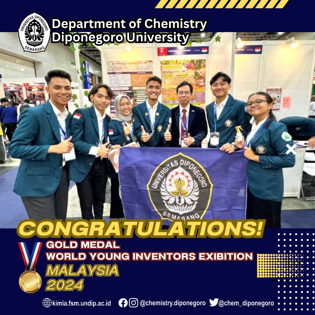 UNDIP Chemistry Students Win Gold Medal at World Young Inventors ...